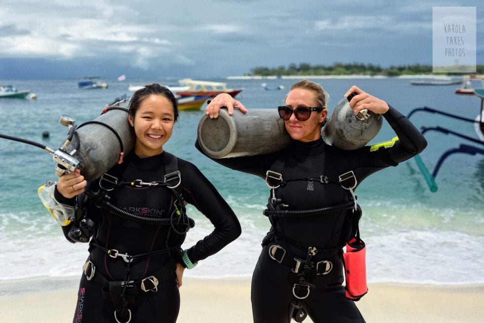 Improve your streamlining - Sidemount Diver - Gili Islands